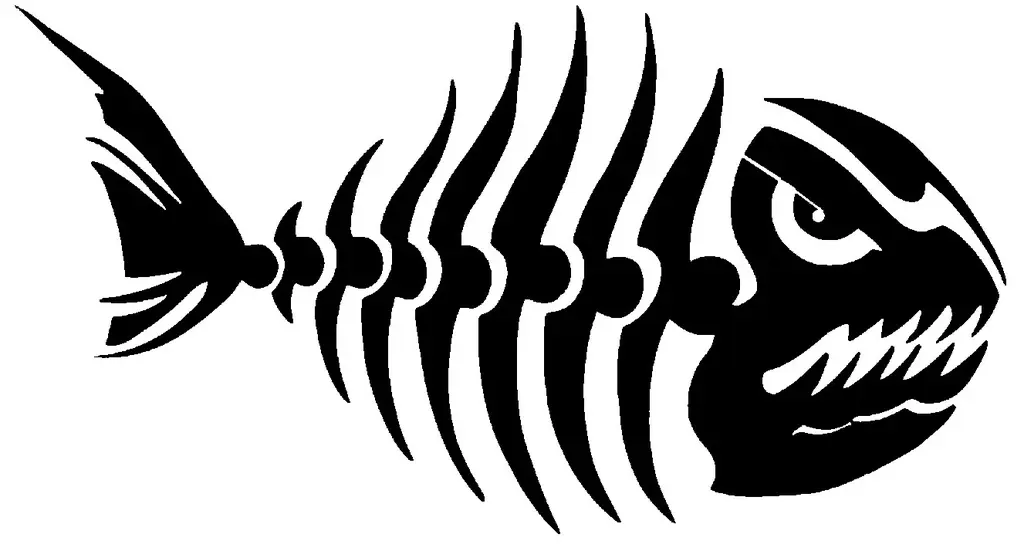 Free Digital Art STL Download - Skeleton Fish stencilby SMT_M 🦊