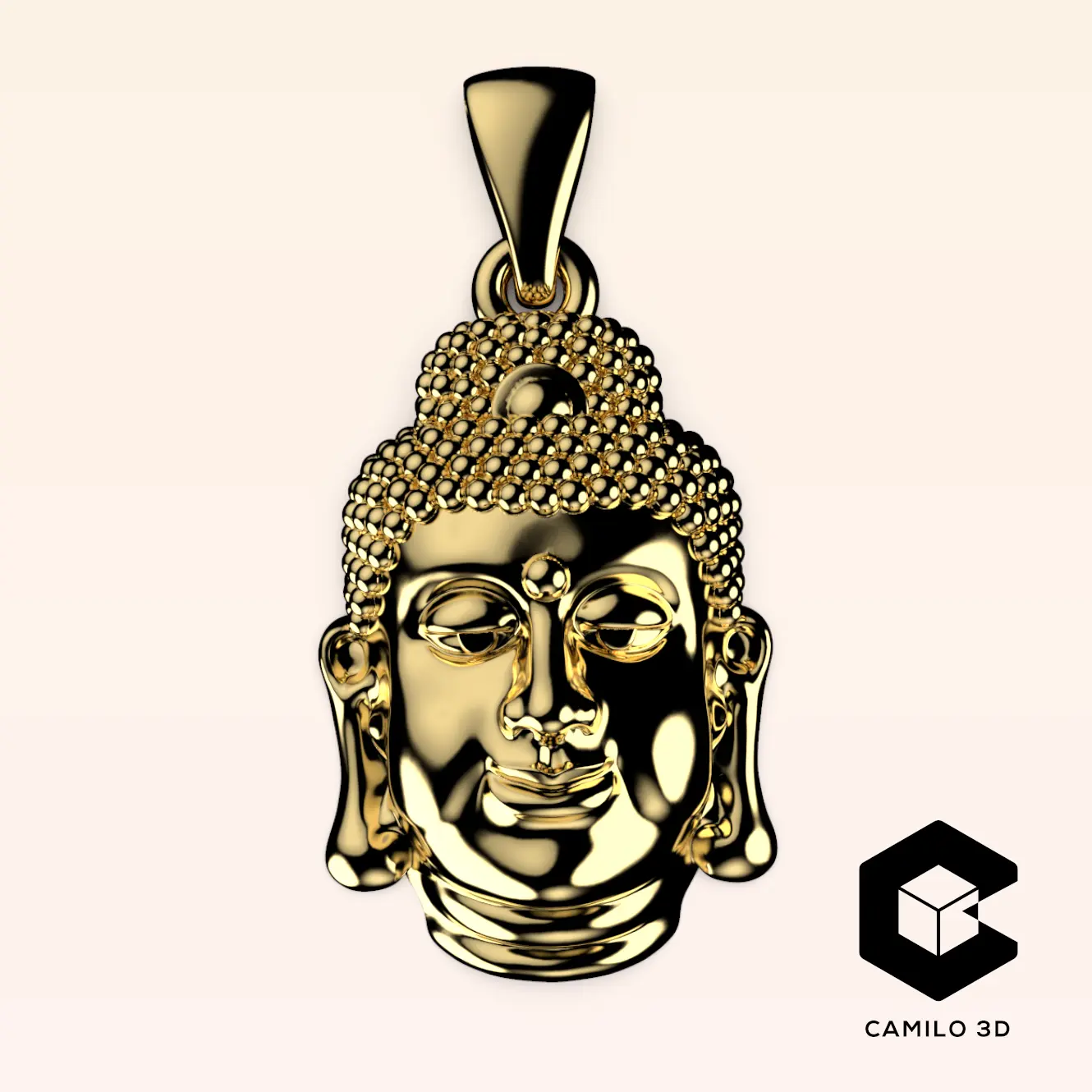 Jewelry & Accessories STL Download - Buddha Pendantby Camilo 3D