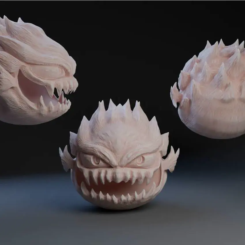 Digital Art STL Download - 🔥 Wicked FireBall – 3D Printable Elemental ...
