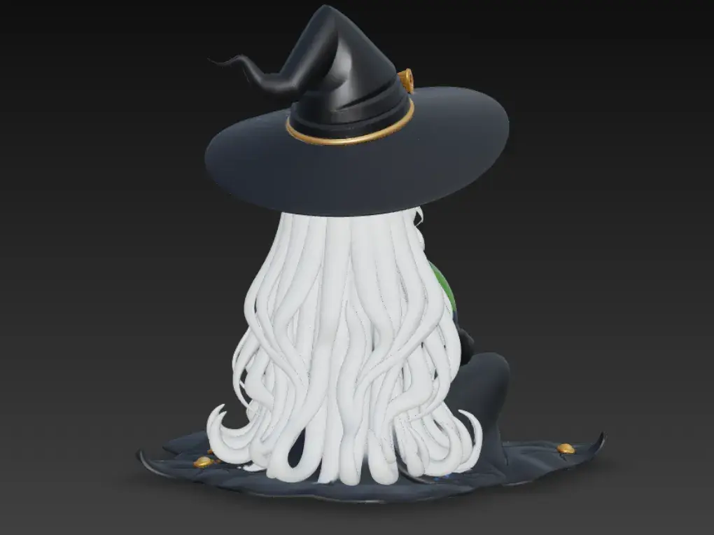 Other STL Download - Witch with planet Earthby Lee3D