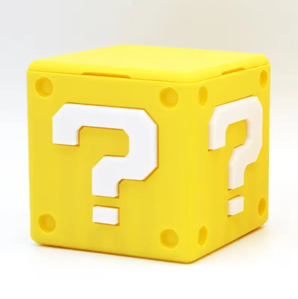 Other STL Download - Box Holder mario Question Mark Block Cubeby JessArt