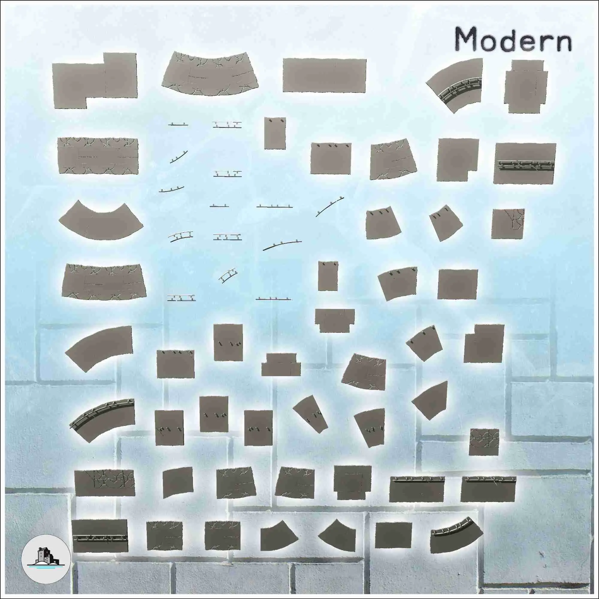 Miniature Games & Accessories STL Download - Large modular set of ...