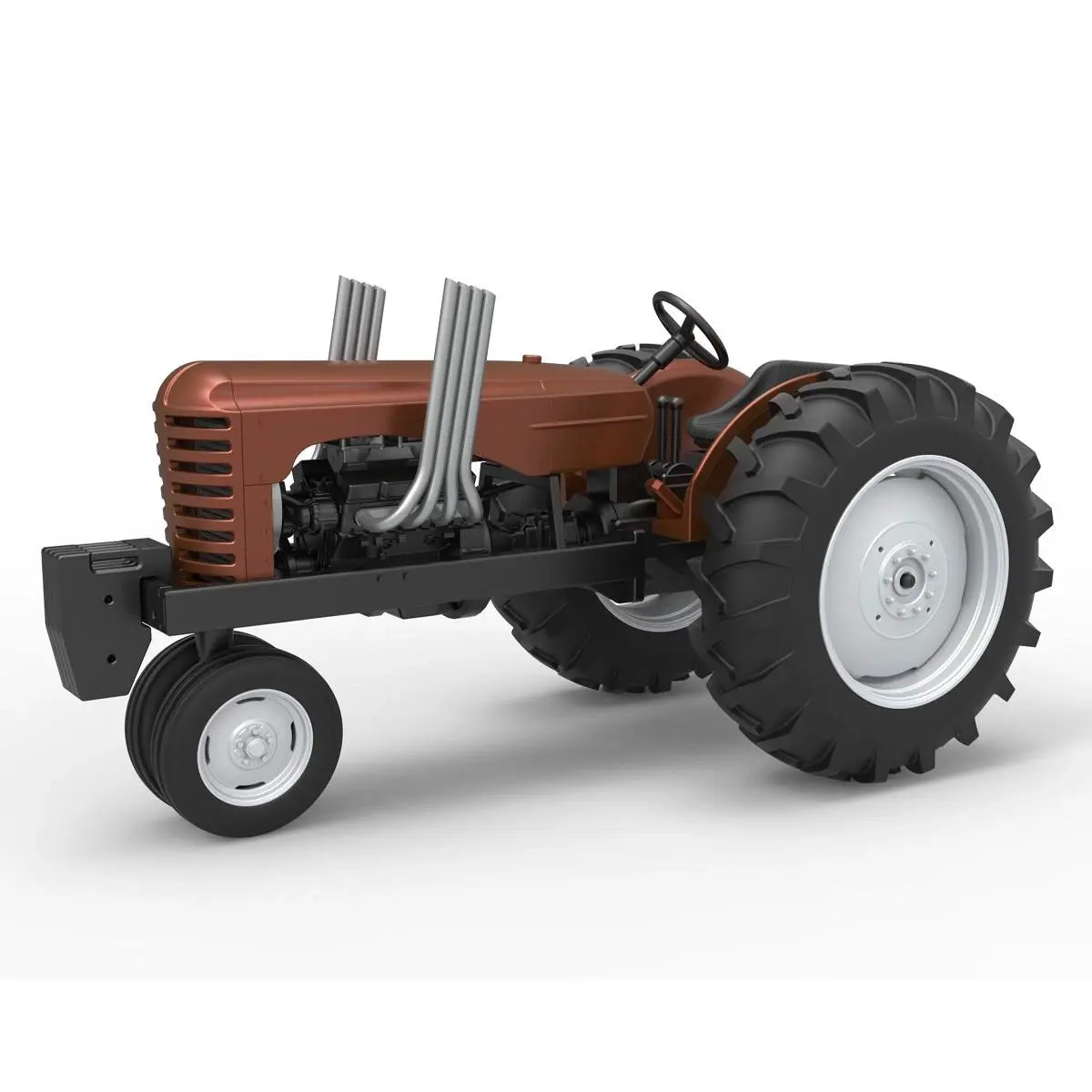 Vehicles & Machinery STL Download - Vintage Small block Pulling tractor ...