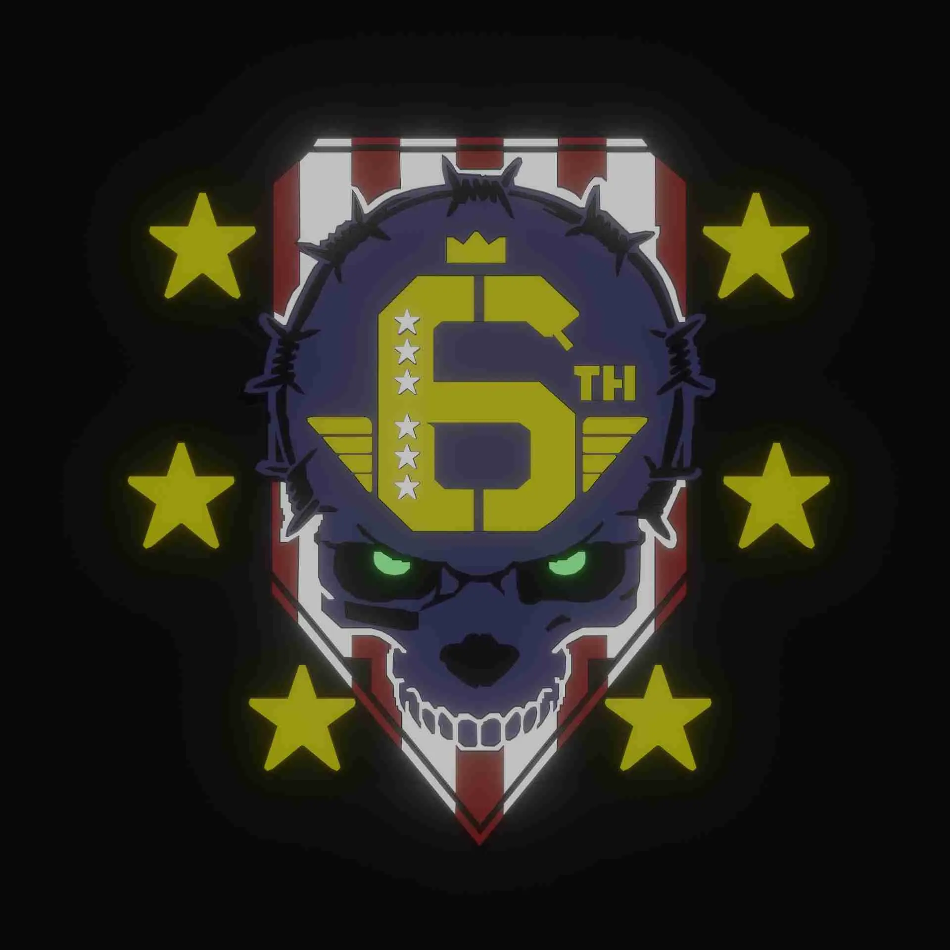 CYBERPUNK 2077 6TH STREET GANG LOGO | 3D models download | Creality Cloud