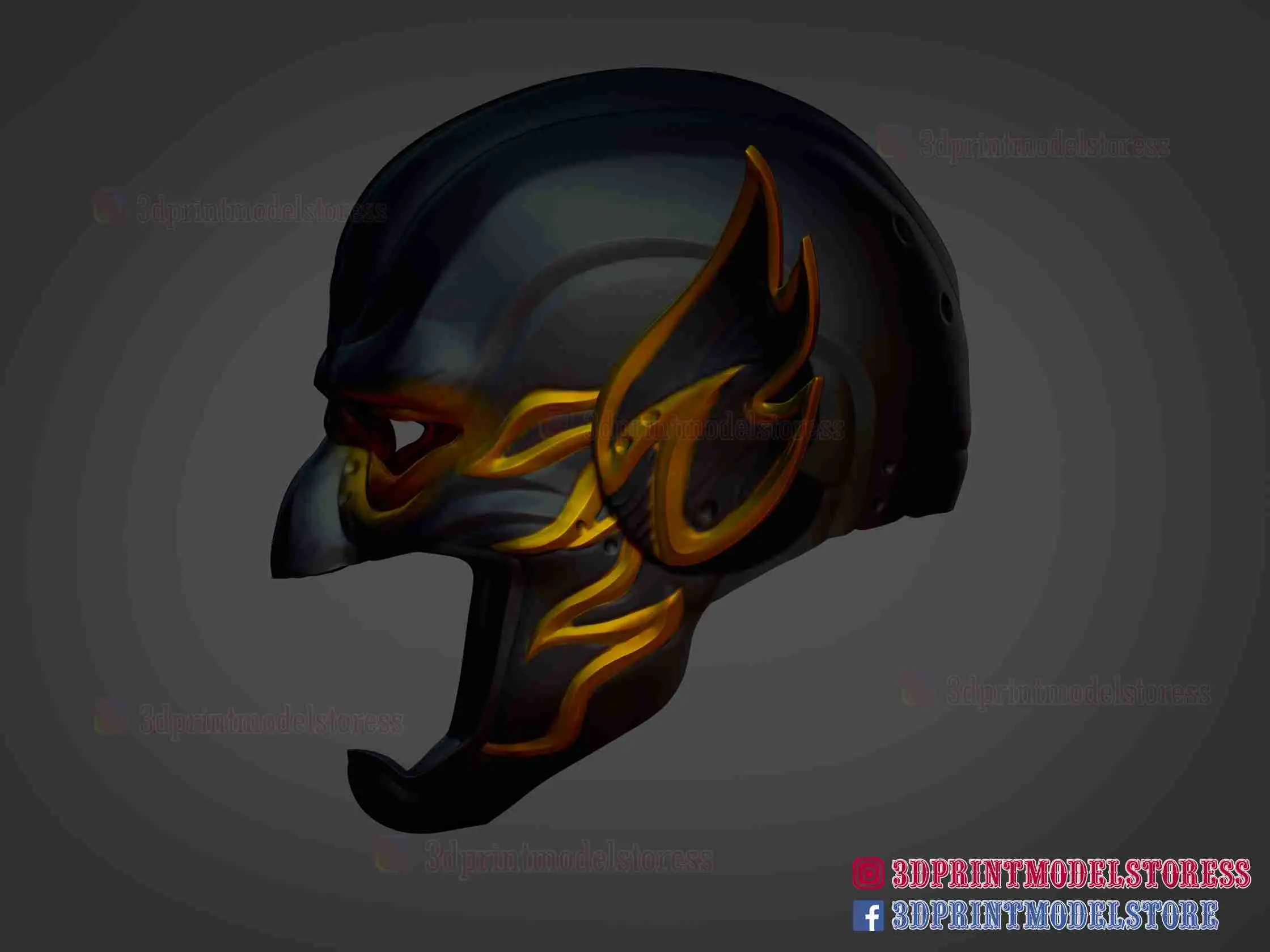 Cosplay STL Download - The Flash Helmet - Flashpoint - DC Comics ...