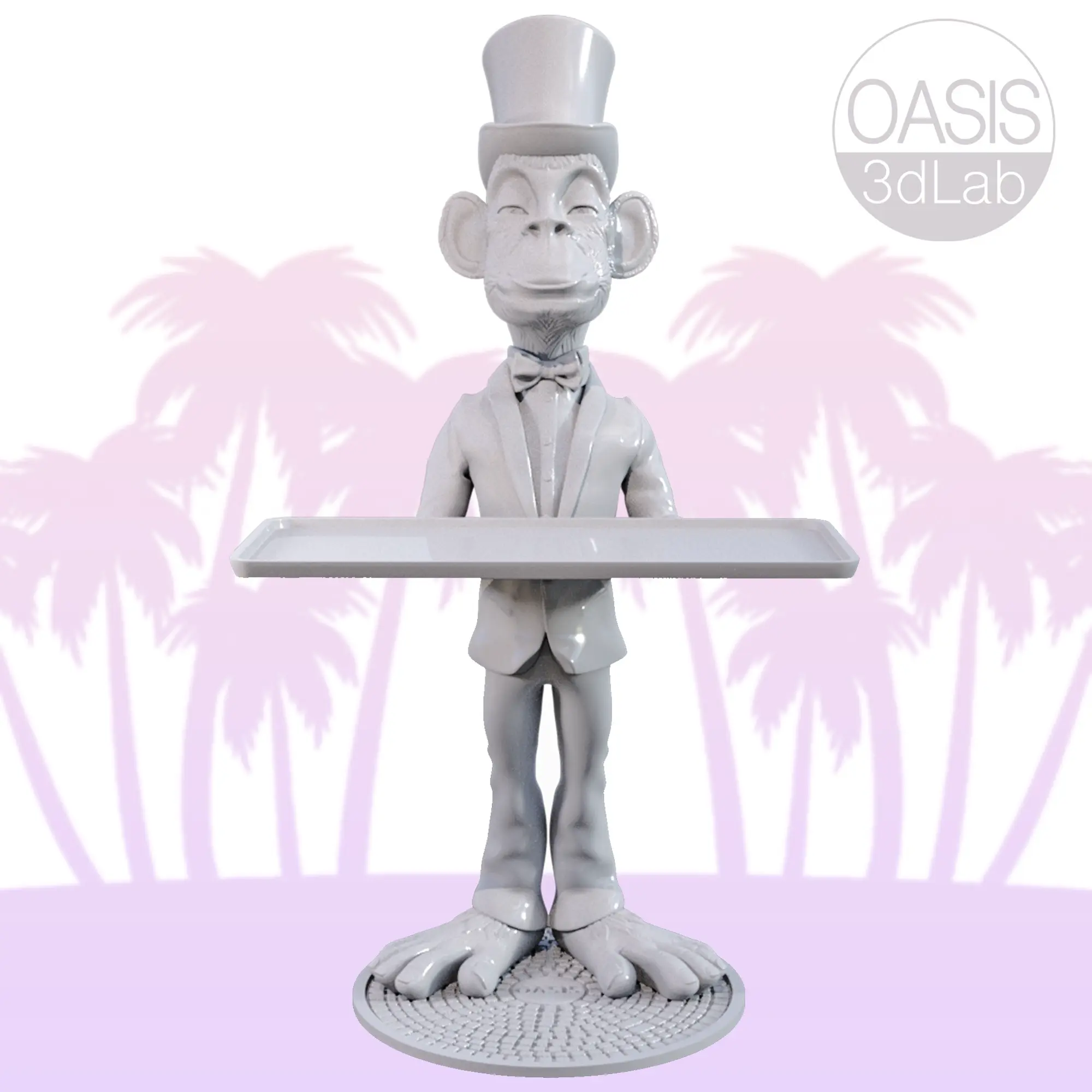 Home Decorations & Ornaments STL Download - TRAY BUTLER - HOME DECOR ...