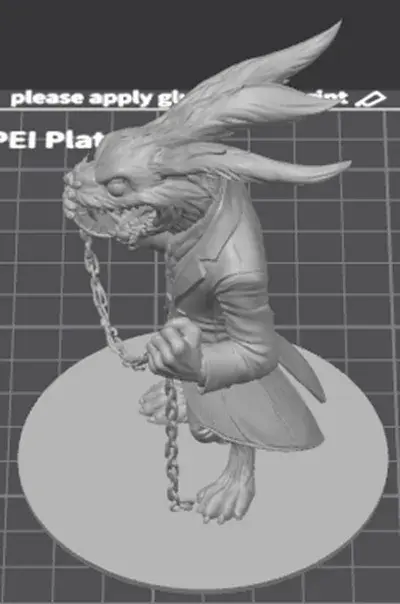 3D Printer Files | 3MF File | The White Rabbit, Horror | Creality Cloud
