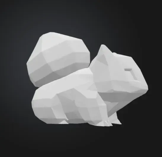 Characters & Creatures STL Descarga - Low Poly Pokemon figurine ...