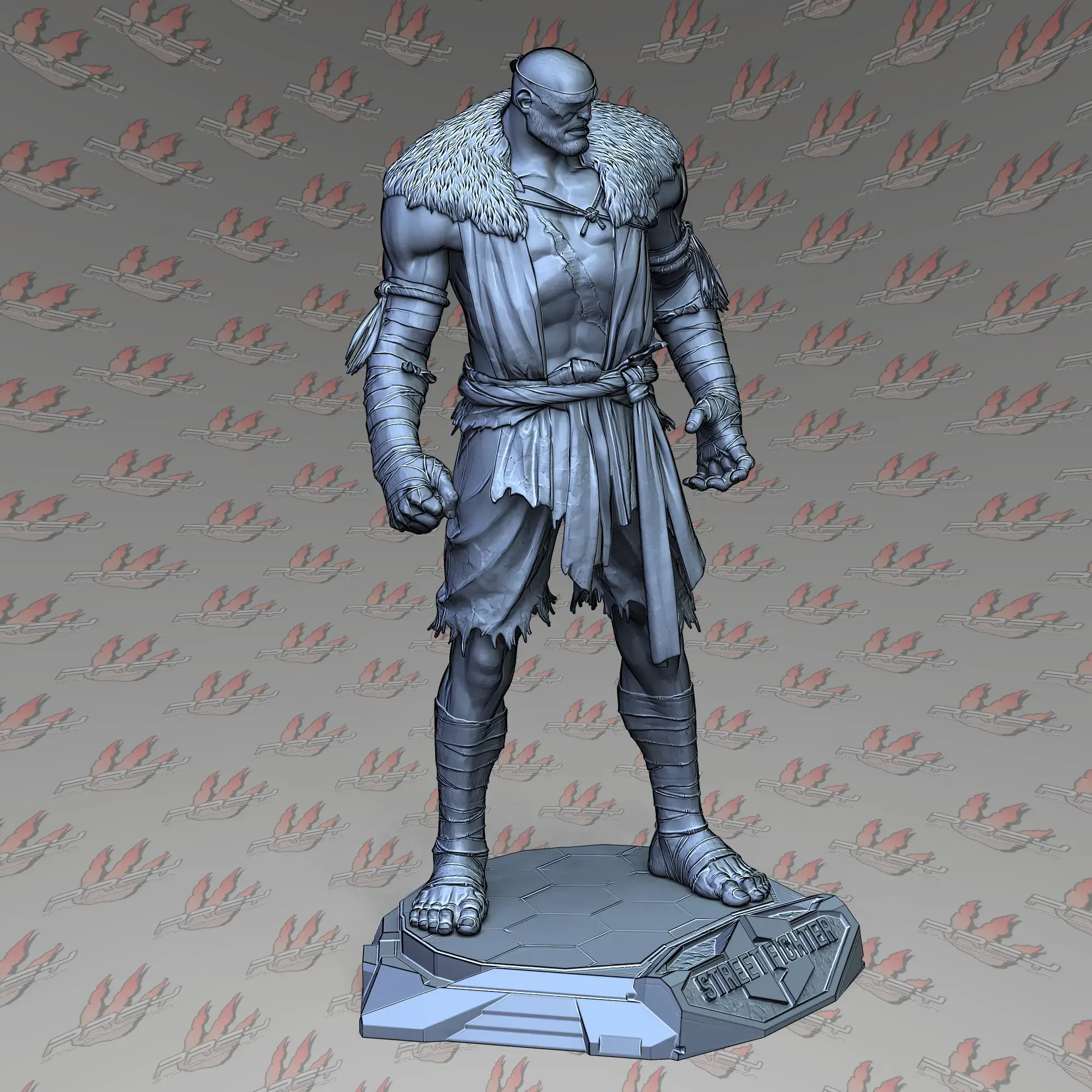 Characters & Creatures STL Download - SAGAT DTREET FIGHTER 6by PREYstudio