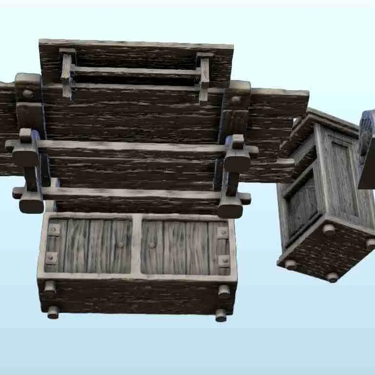 Other STL Download - Wooden interior furniture 5 - miniatures warhammer ...