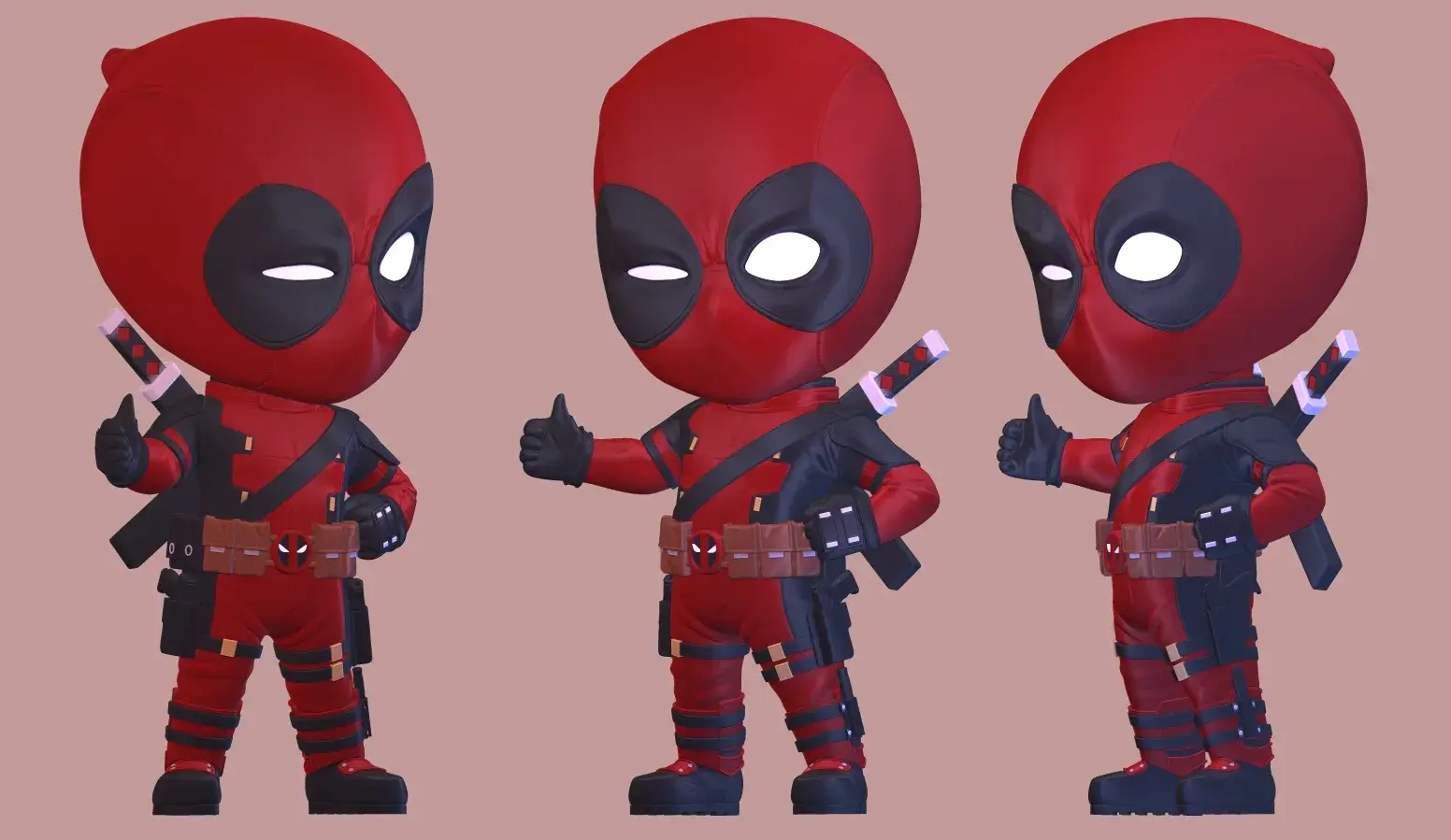 Characters & Creatures STL Download - DeadPool Chibiby Ayame Amino