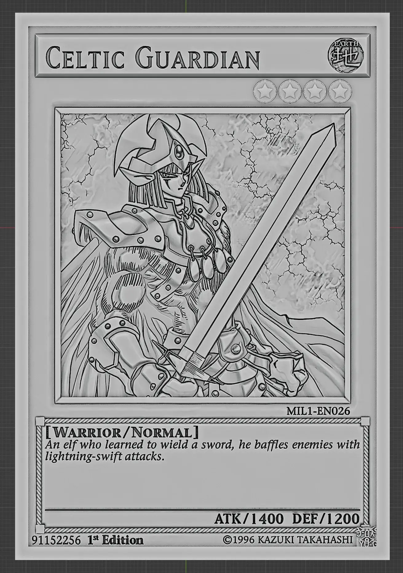 Other STL Download - Celtic Guardian - yu-gi-oh!by Wsonuchiha3D