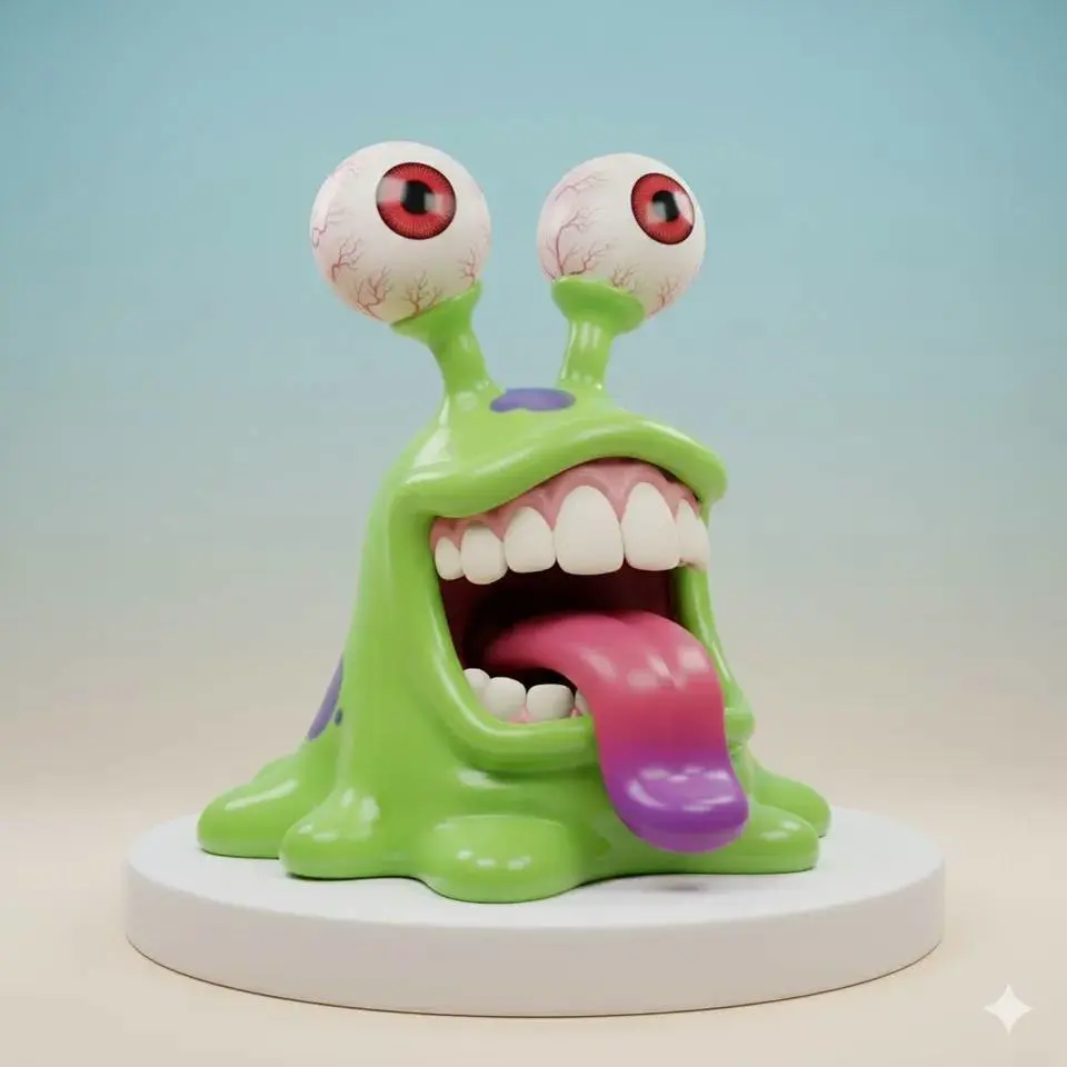 Free Characters & Creatures STL Download - Numemon Digimon Creature ...