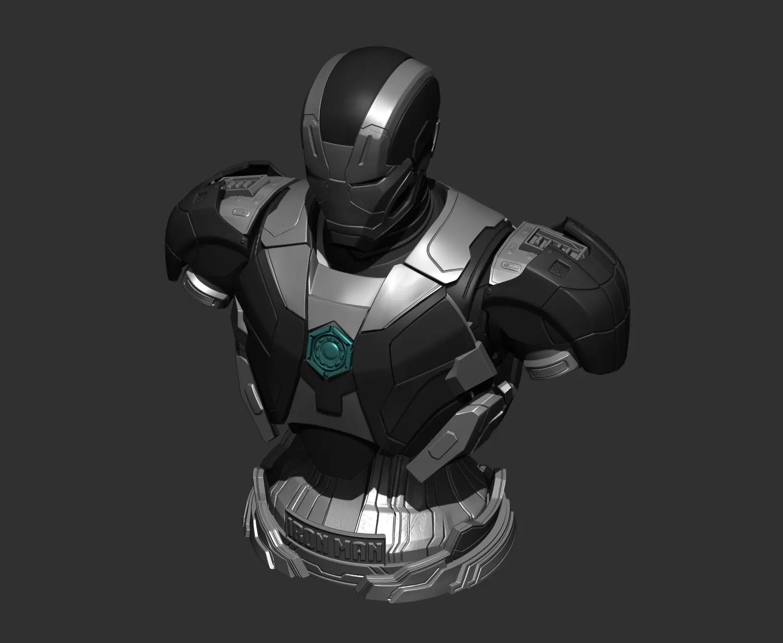 Characters & Creatures STL Download - Iron man bustby 3Daniartist