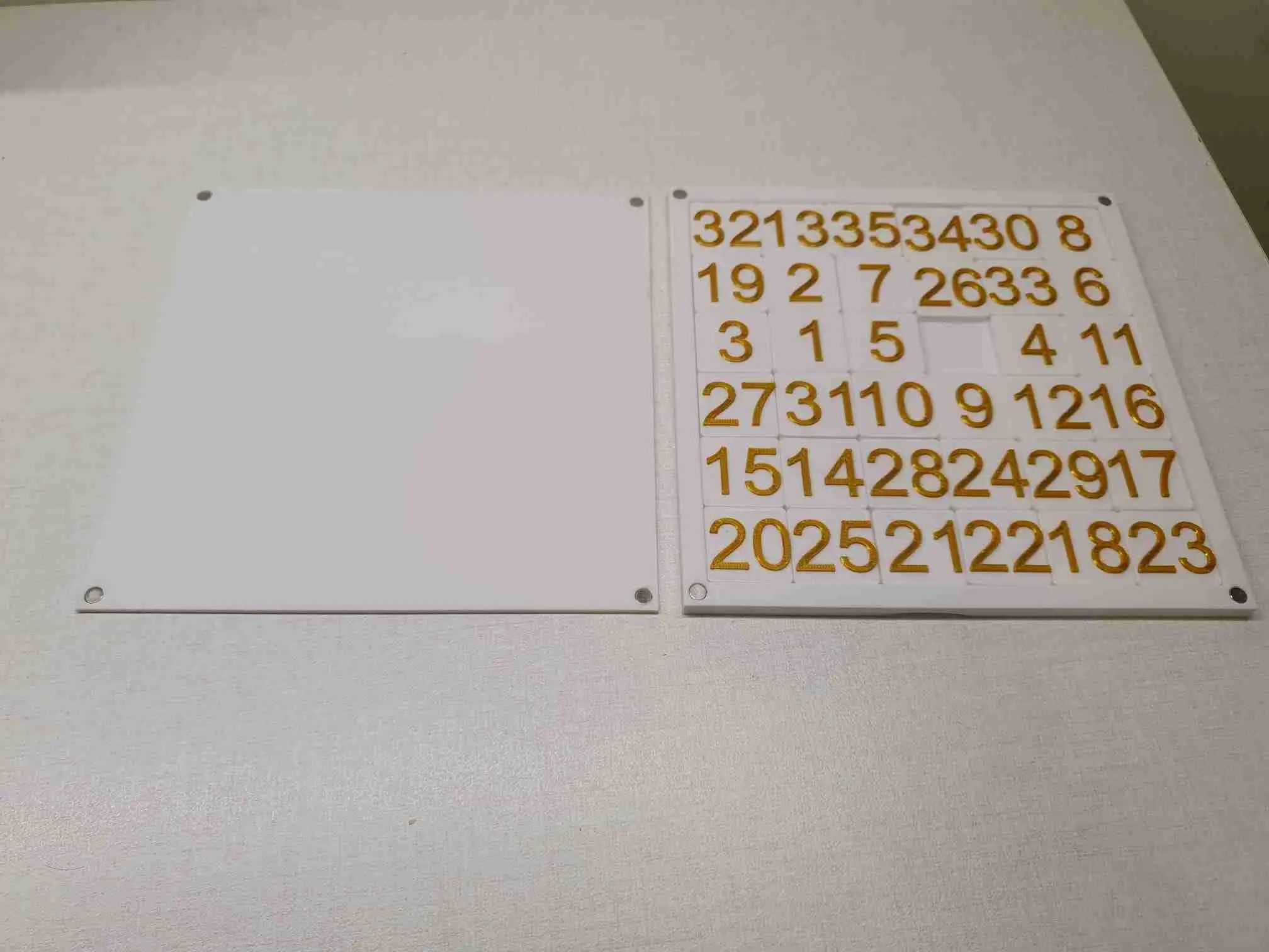 Board Games & Card Games STL Download - SLIDING NUMBERS PUZZLE - GAME ...