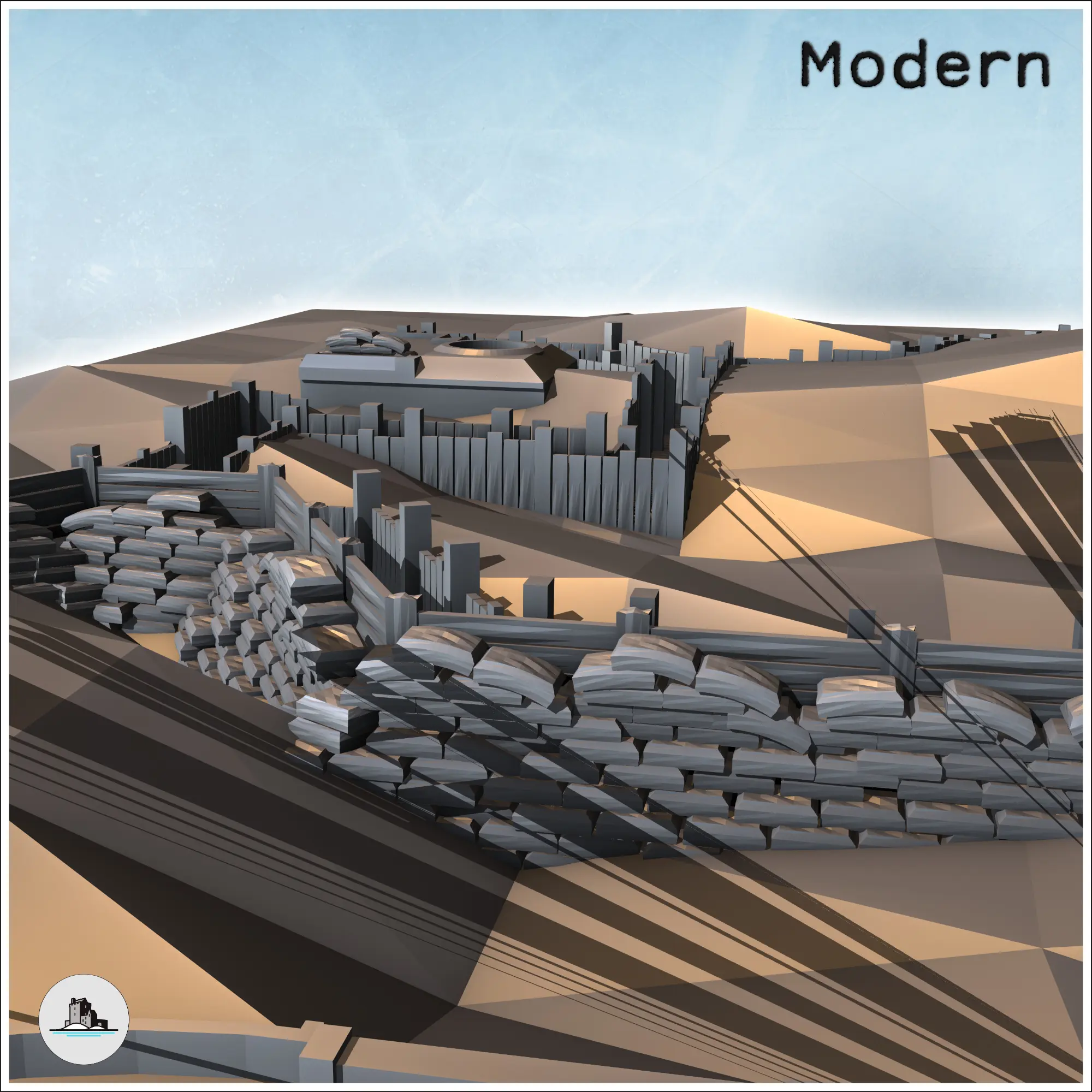 Other STL Download - Large set of fortifications with trenches, bunkers ...