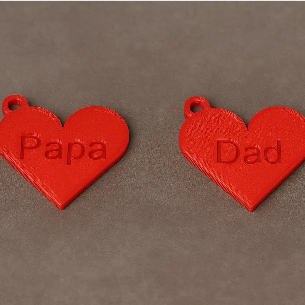 3D Printer Files | 3MF File | Father's Day Keychain Llavero Día del ...