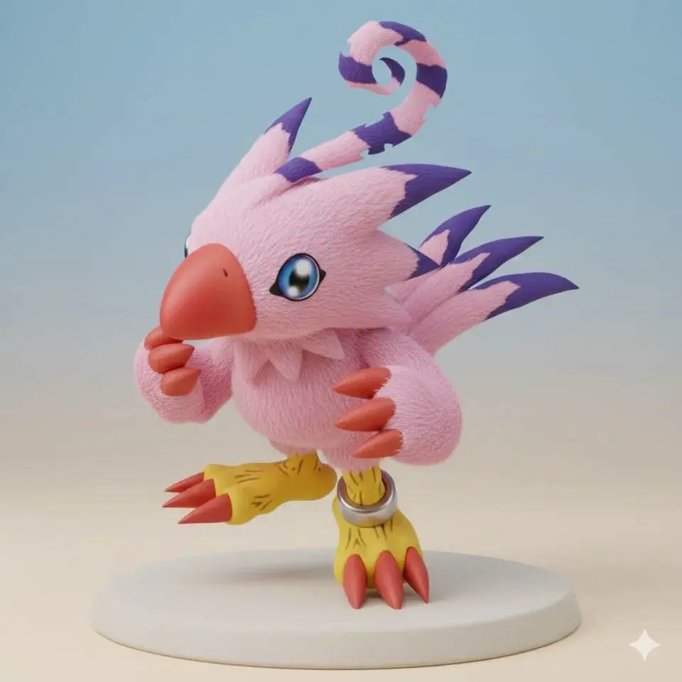 Free Characters & Creatures STL Download - Piyomon Digimon Creature ...