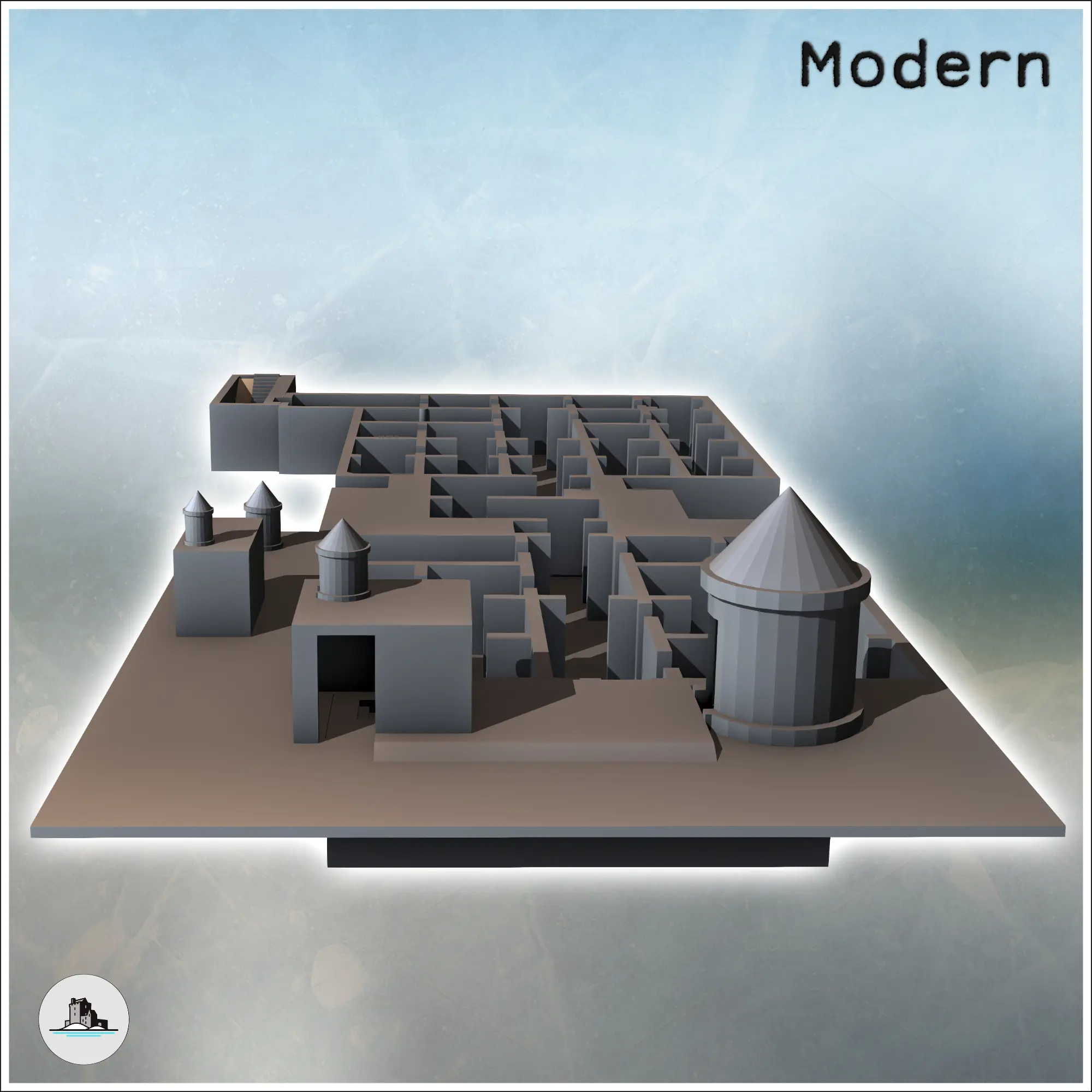 Other STL Download - Large underground bunkers with maze of rooms and ...