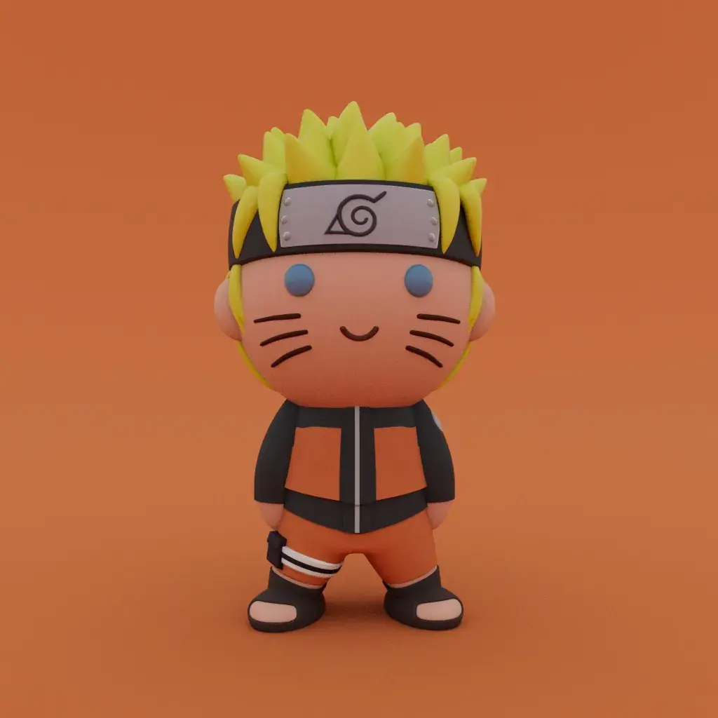 Characters & Creatures STL Download - Cute Little Narutoby akash3dprints