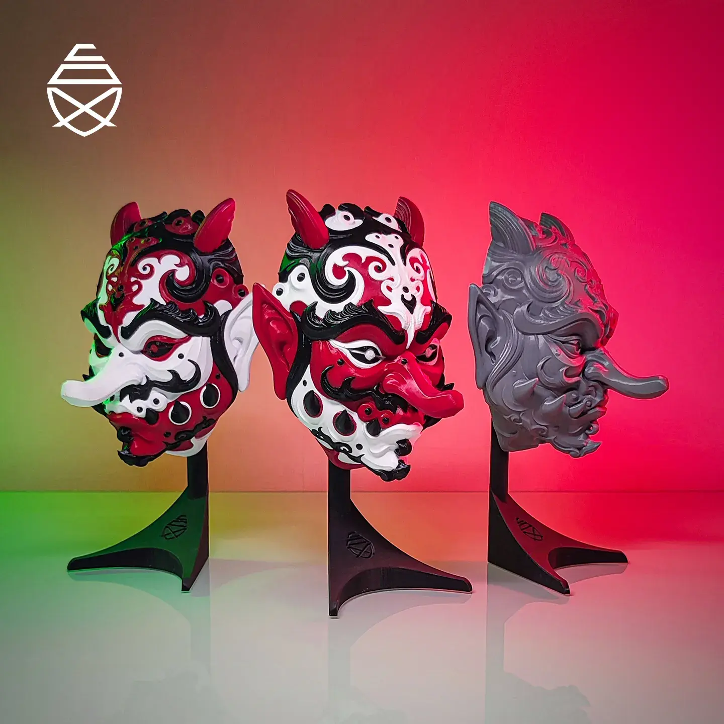 Digital Art STL Download - Tengu Wall Maskby PipeCox