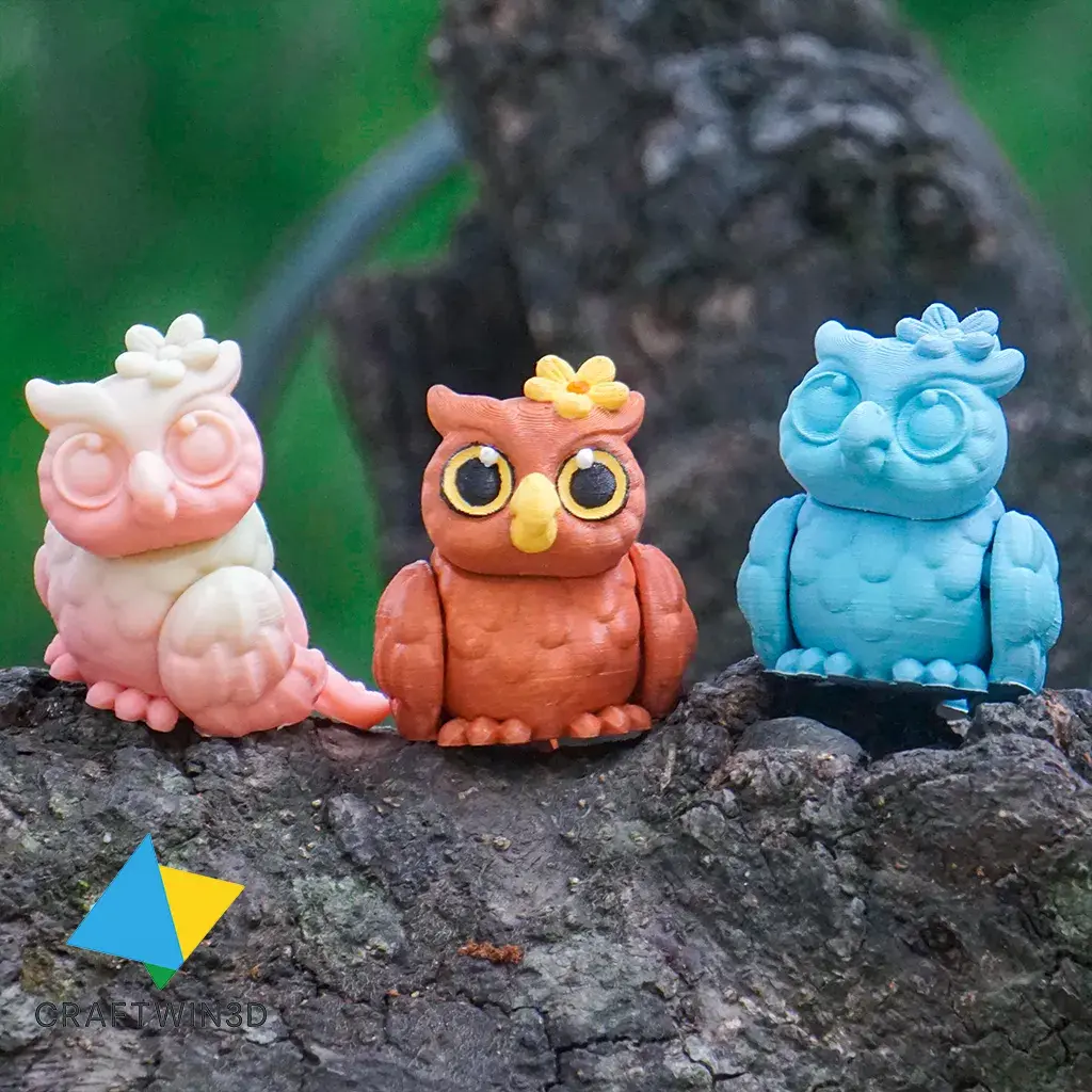 Other STL Download - Tiny Owl No supportsby CraftWin3d