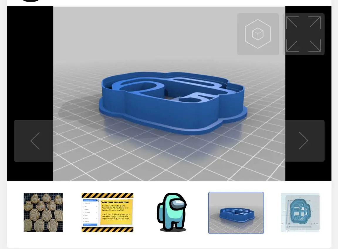3D Printer Files | 3MF File | among us cookie cutter | Creality Cloud