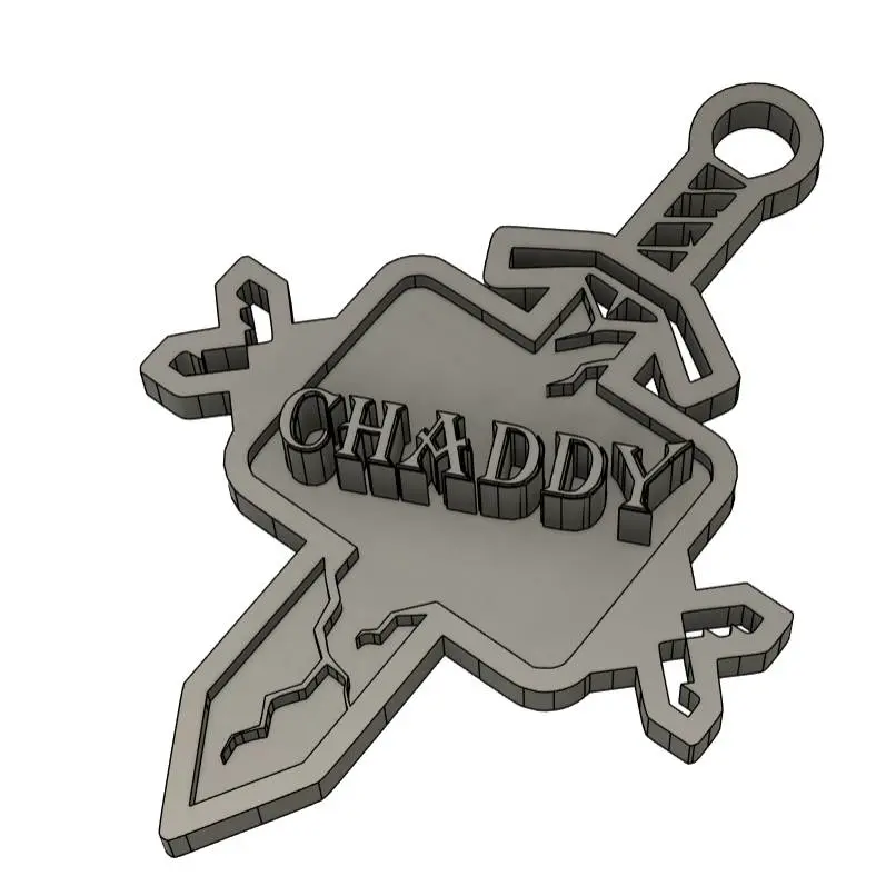 Free Other STL Download - MineCraft sword key chainby NICHE 3D