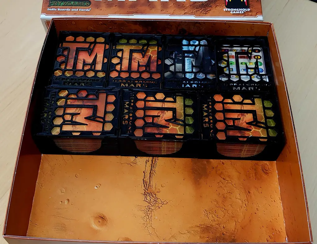 Free Board Games & Card Games STL Download - Terraforming Mars Card Holder - Single Stack v.1by ...