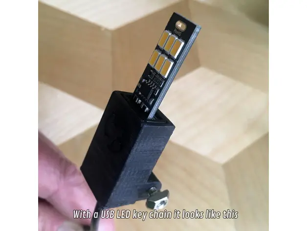Free 3D Printer Parts STL Download - V-slot Extrusion USB Mountby DDP
