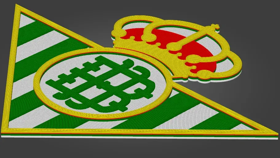Digital Art STL Download - Betis Logo "Shield"by Creathings3D