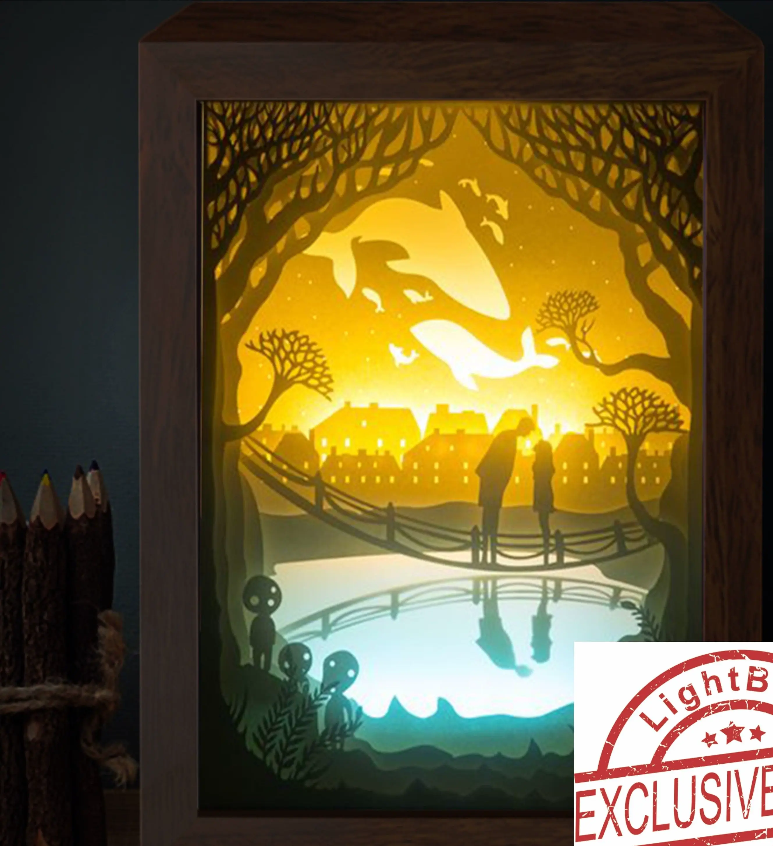 Home Decorations & Ornaments STL Download - couple v 2 lightbx (shadow ...