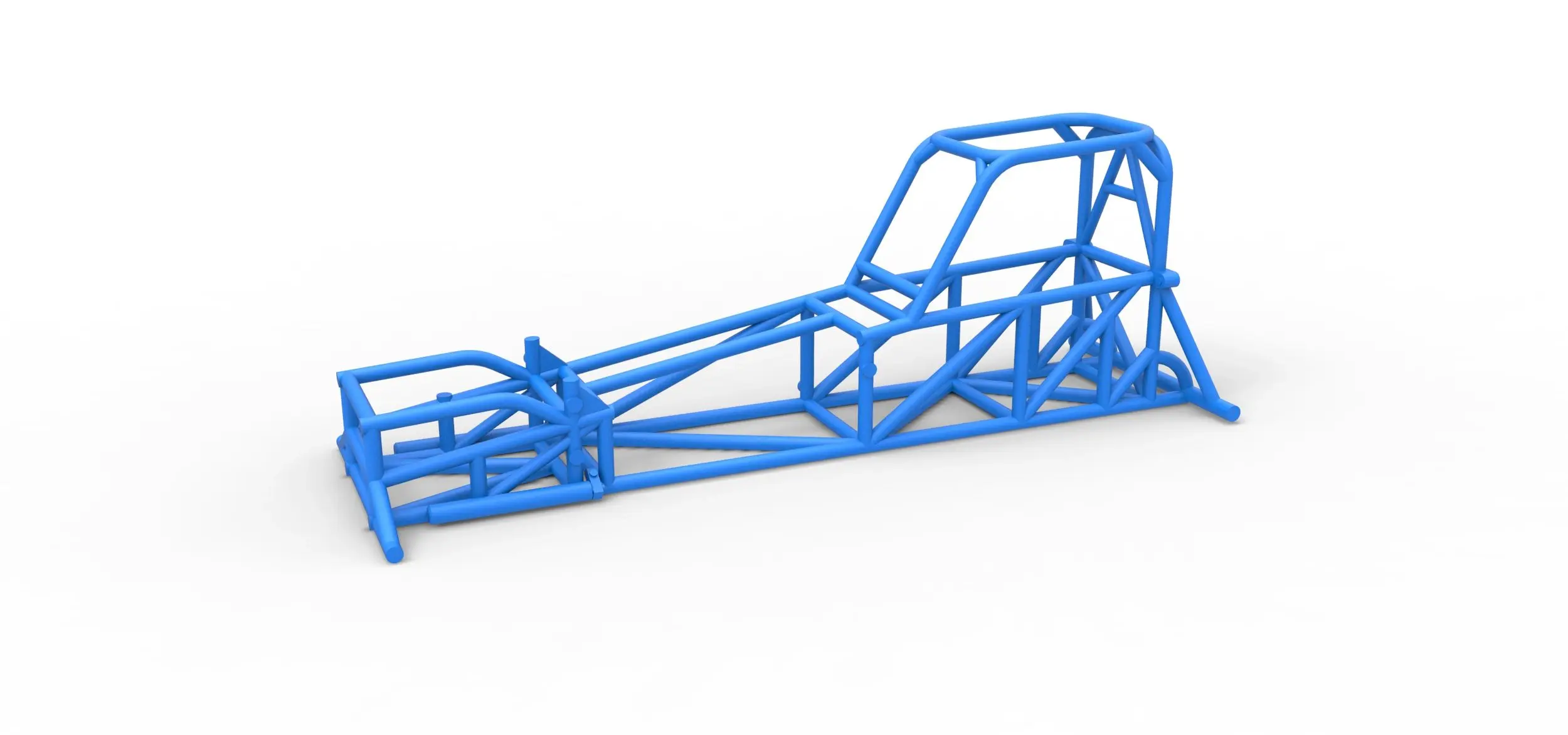Vehicles & Machinery STL Download - Frame of Supermodified front engine ...