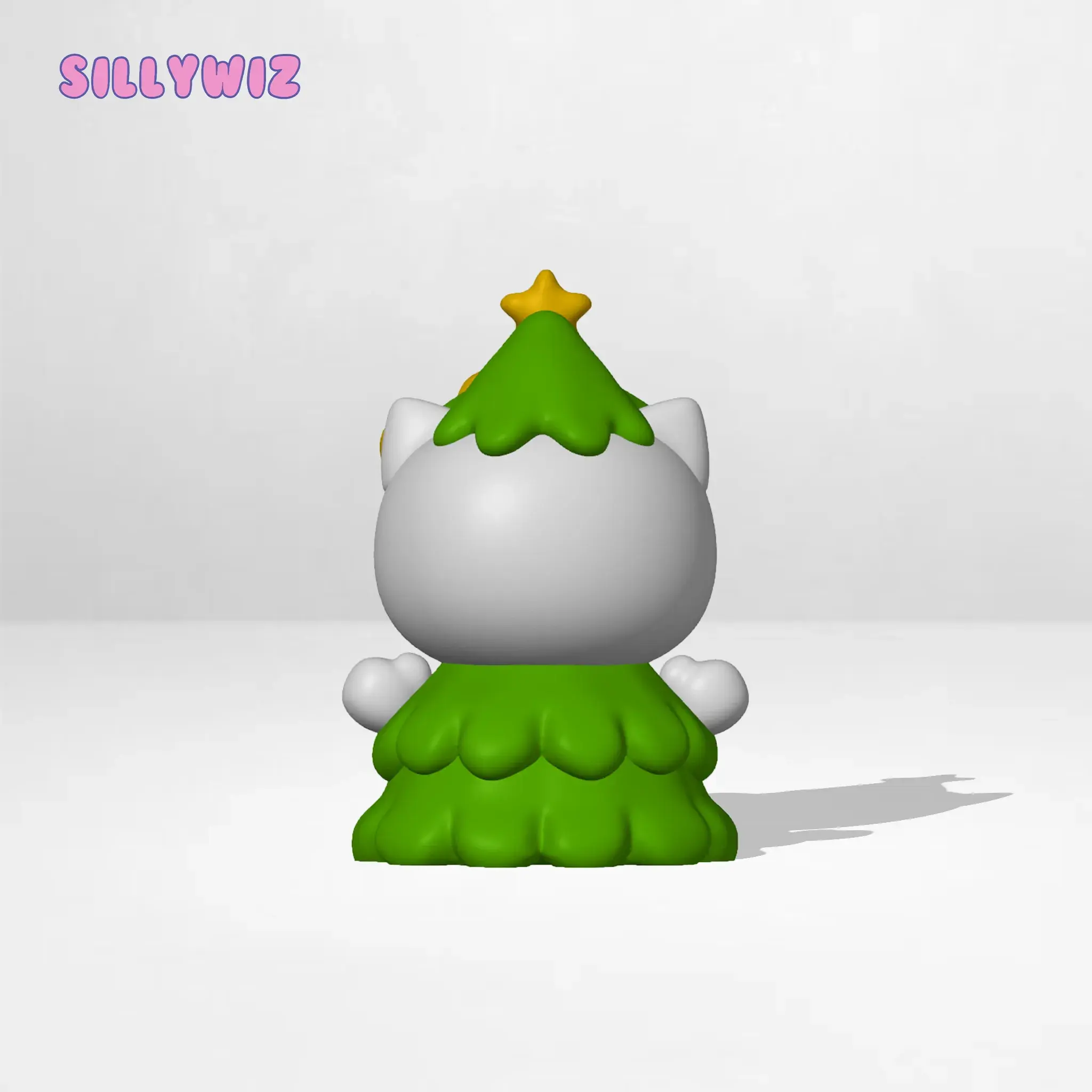 Characters & Creatures STL Download - Hello Kitty Christmas Treeby SillyWiz