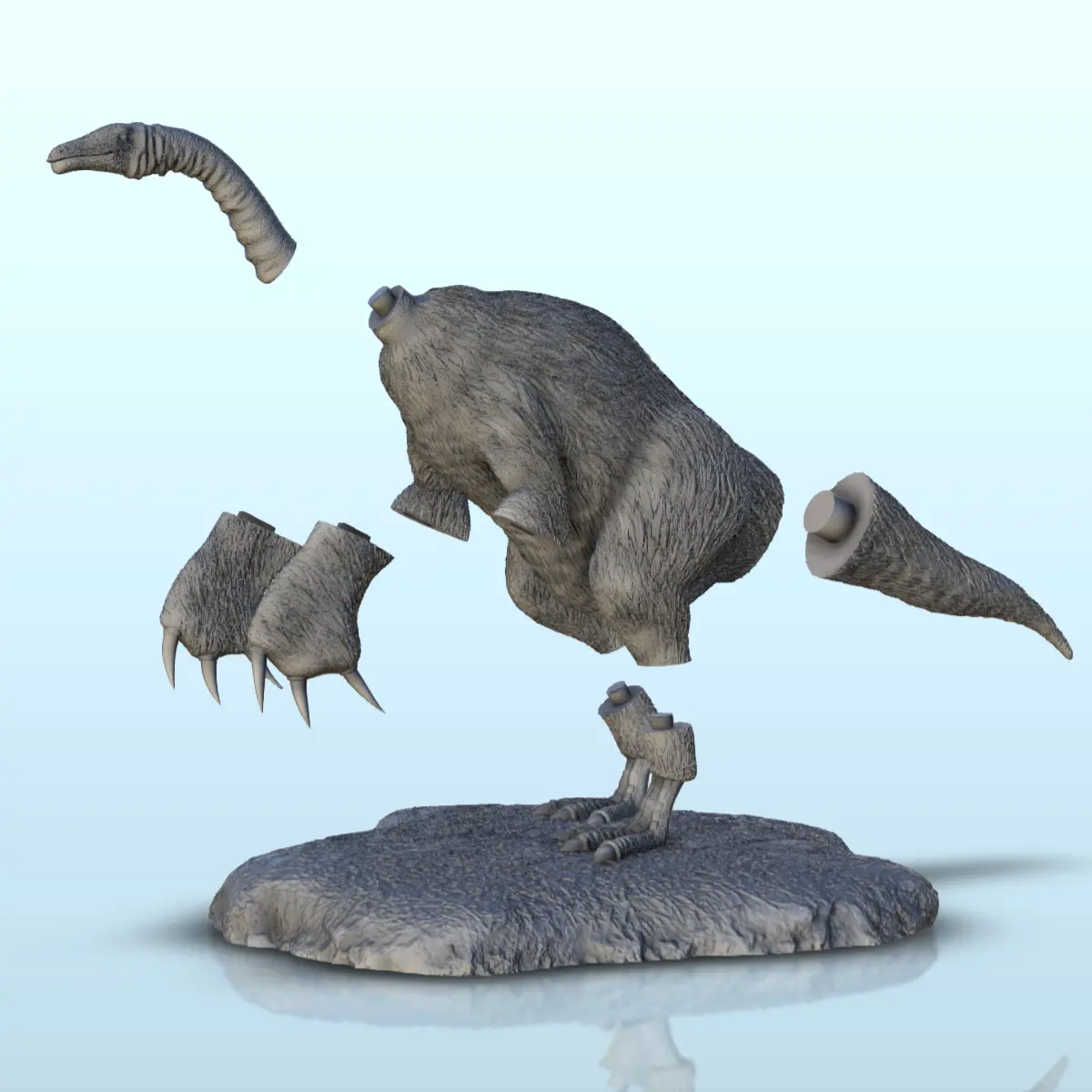 Characters & Creatures STL Download - Suzhousaurus dinosaur (13 ...