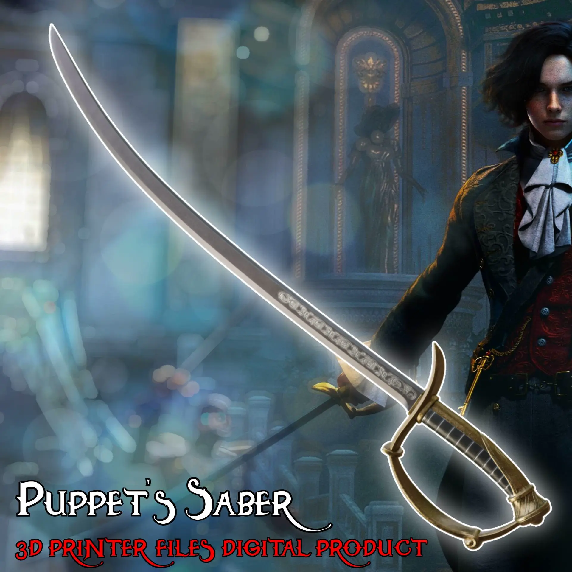 Cosplay STL Download - Fantasy Puppet's Saber Pinocchio Cosplay Sword ...
