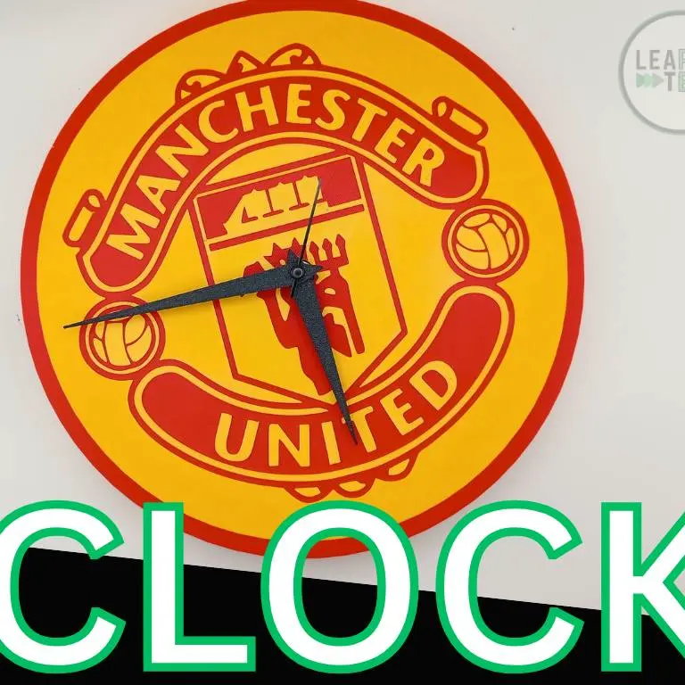3D Printer Files | 3MF File | MANCHESTER UNITED STYLE WALL CLOCK ...