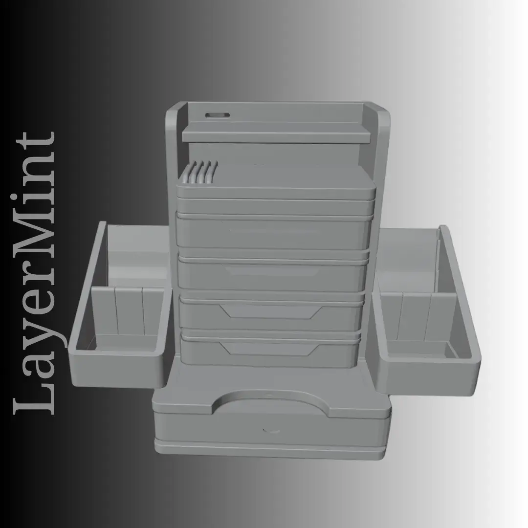 Stationery & Learning Tools STL Download - Expandable Multi-Drawer Desk ...