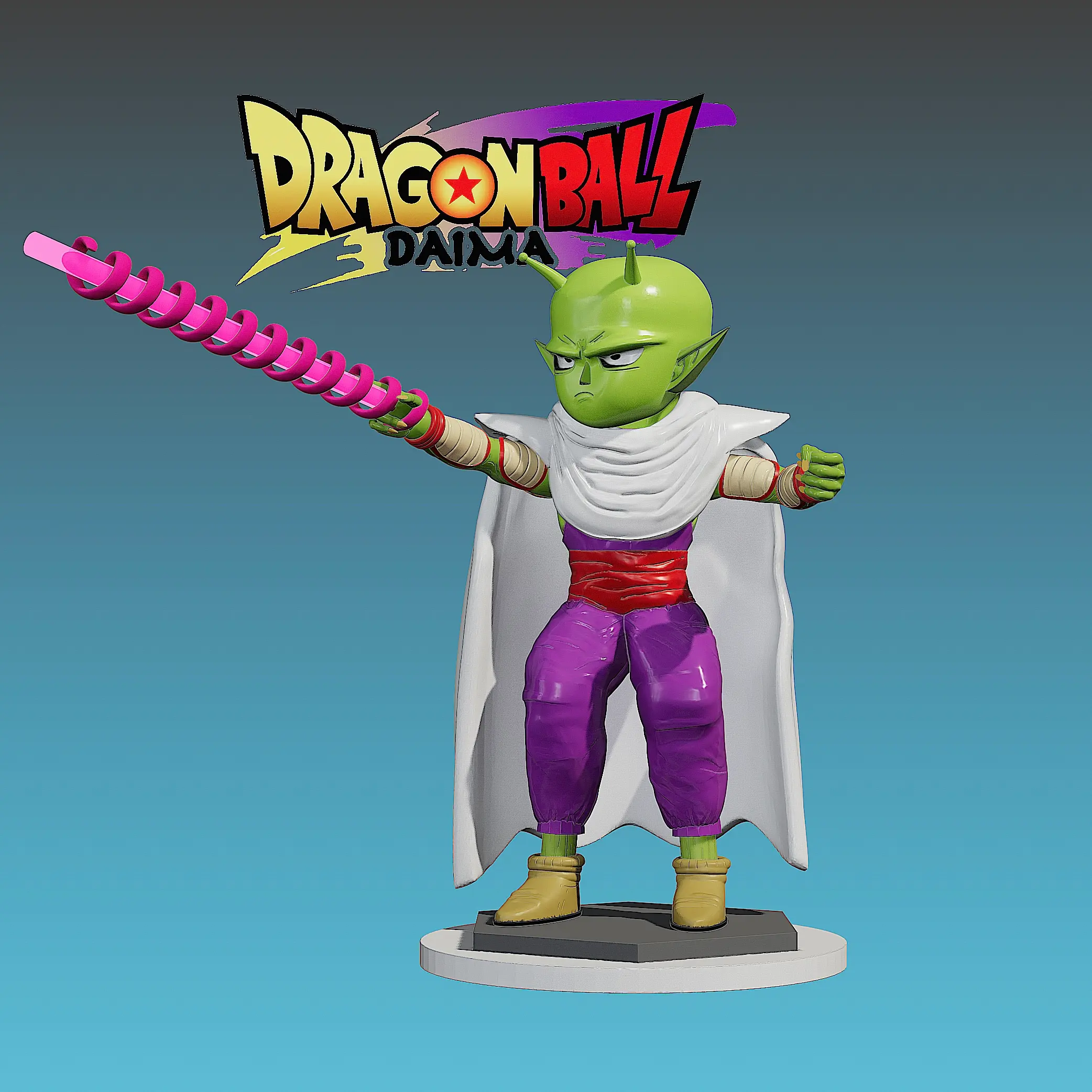 Characters & Creatures STL Download - PICCOLO Jr - Dragon Ball Daimaby ...