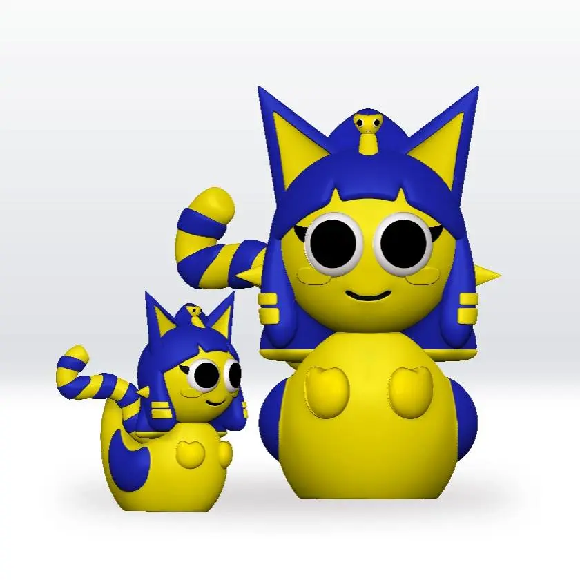 Characters & Creatures STL Download - Sprunki OC 3D Model Ankha Duck ...