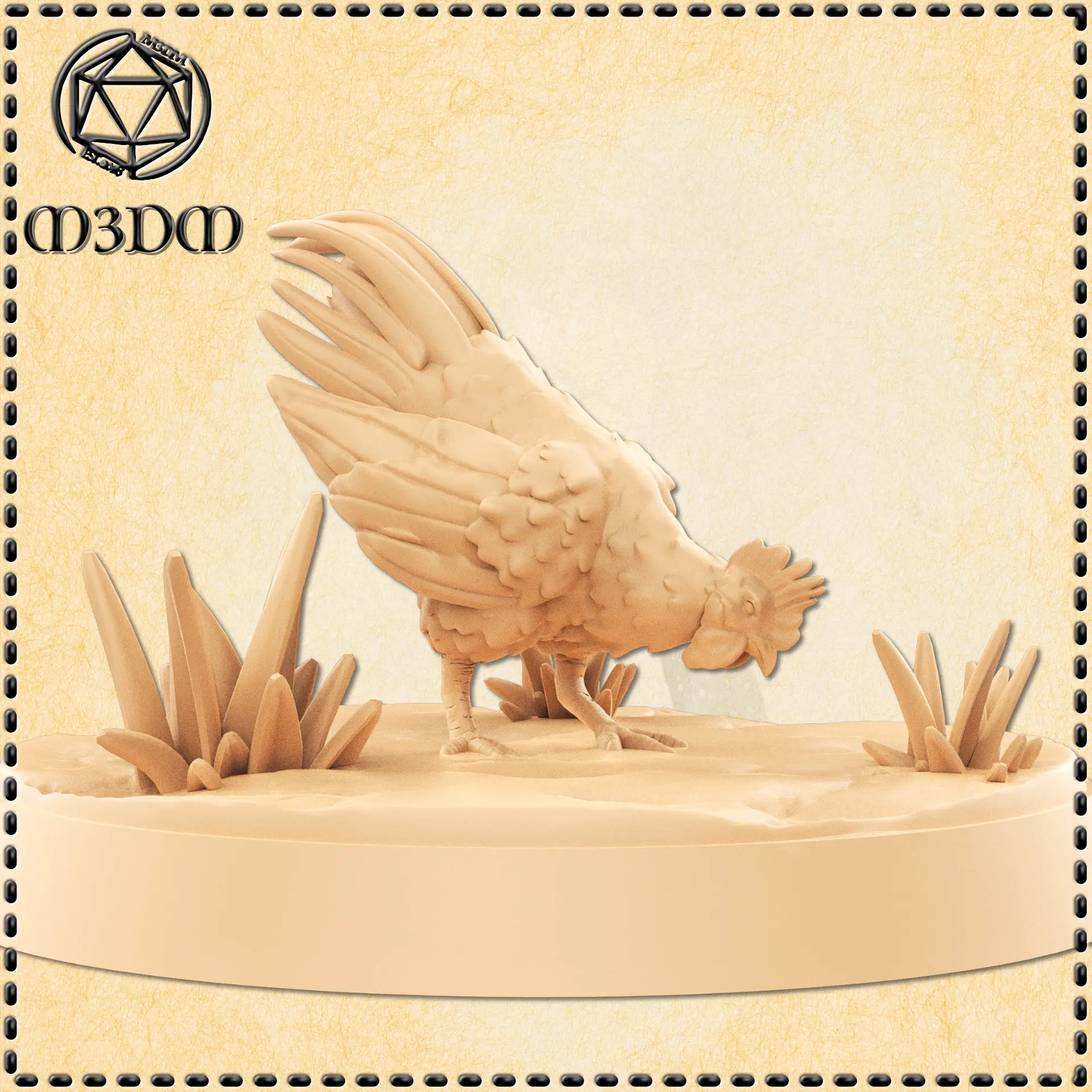 Sculptures & Artworks STL Download - Chicken (3 Versions)by M3DM