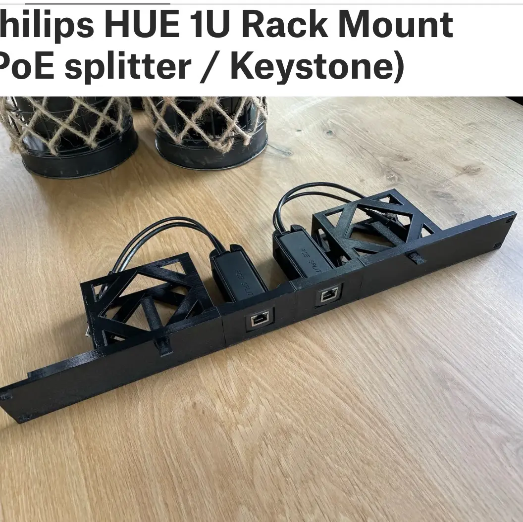 Arquivos de impressora 3D | Arquivo 3MF | Philips Hue Bridge Rack Mount ...
