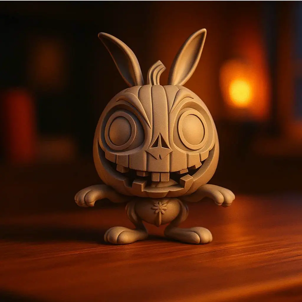 Other STL Download - pumpkin rabbit (Halloween)by Countless_Sm