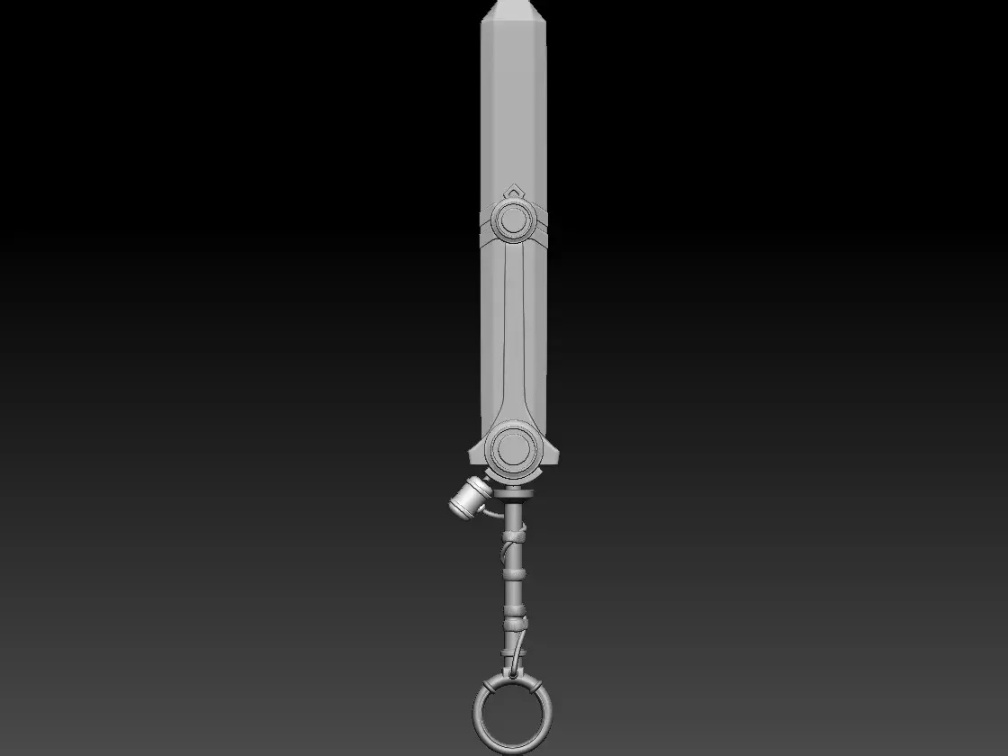 Cosplay STL Download - Ekko Sword - REAL SIZE COSPLAY FILEby Castro 3D