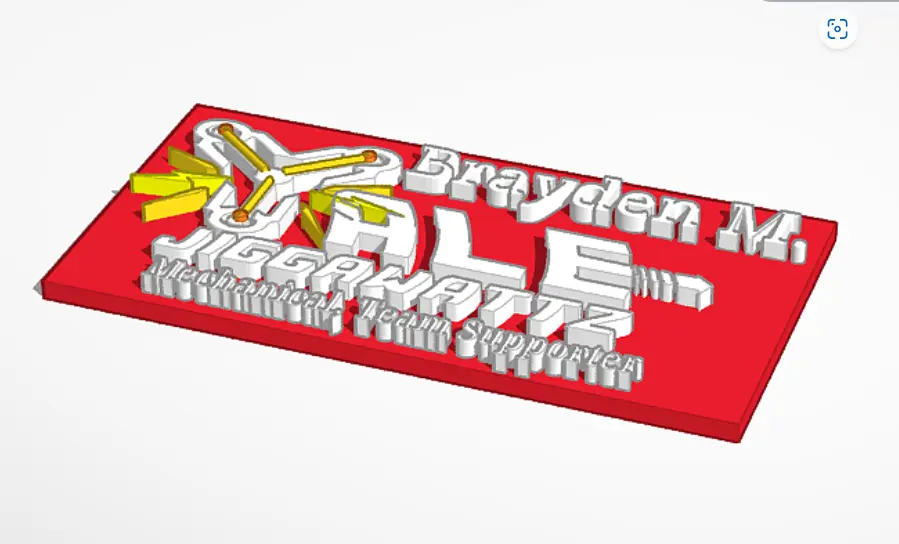 Brayden's Robotics Locker Tag | 3D models download | Creality Cloud