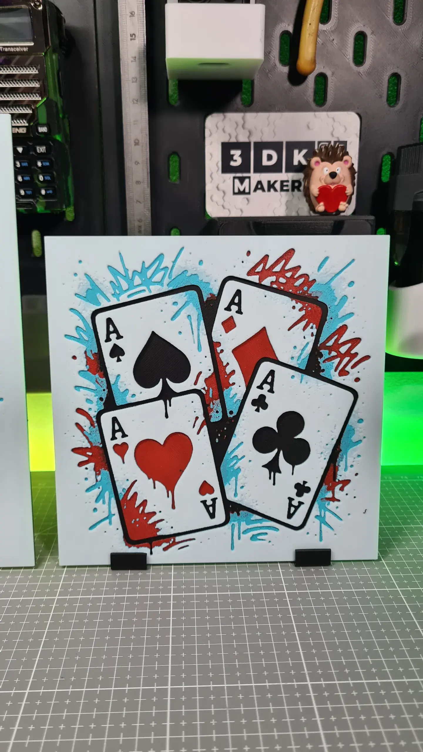 3D Printer Files | 3MF File | Graffiti Ace Playing Cards – Hueforge – 4 ...