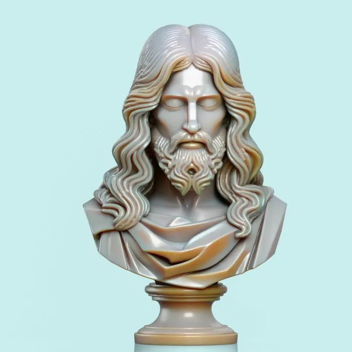 3D Printer Files | 3MF File | Jesus Bust Christian Art | Creality Cloud