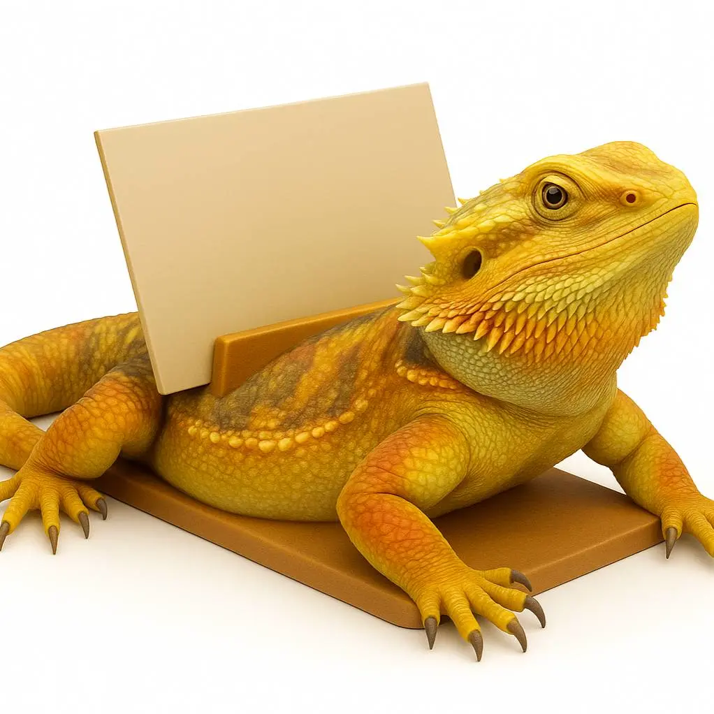 Free Home Decorations & Ornaments STL Download - Bearded Dragon Card ...