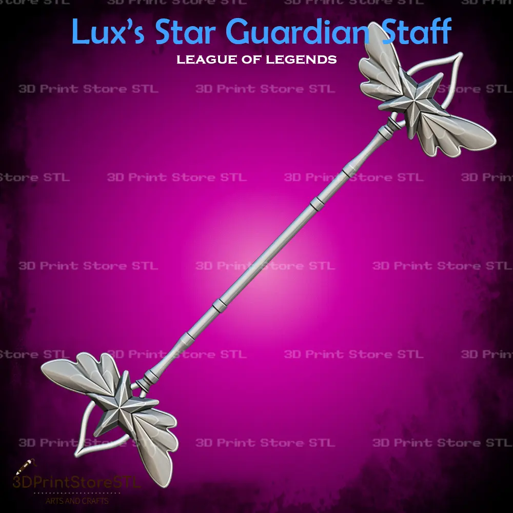 Cosplay STL Download - Lux Star Guardian Staff Cosplay League of ...