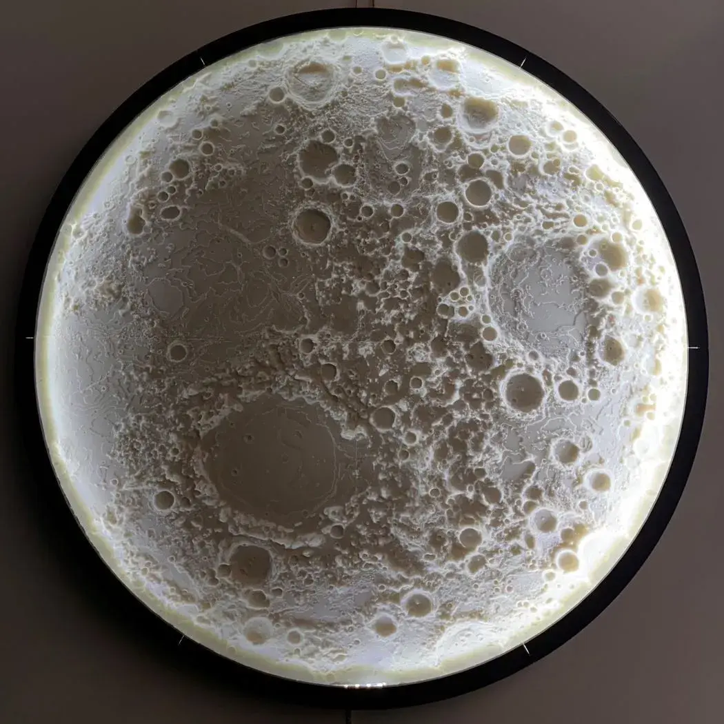 3D Printer Files | 3MF File | Illuminated moon wall lamp | Creality Cloud